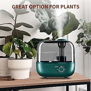 Bear Humidifiers for Bedroom Large Room Home, 5L Cool Mist Top Fill Humidifiers, Quiet Air Humidifier for Baby Nursery & Plants, Lasts Up to 35 Hours, Auto Shut-Off