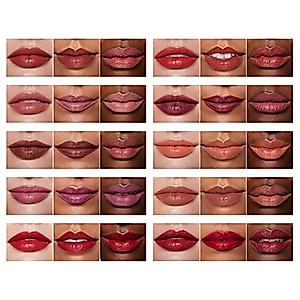 e.l.f. O Face Satin Lipstick, Richly Pigmented, Nourishing & Long-Lasting Creamy Lipstick, Infused With Jojoba, Vegan & Cruelty-Free, Dirty Talk