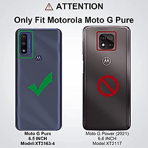 LeYi for Moto G Pure Phone Case: Moto G Power 2022 Phone Case with [2 x Tempered Glass Screen Protector], Full-Body Shockproof Silicone Phone Case for Moto G Pure/Motorola G Power 2022, Black