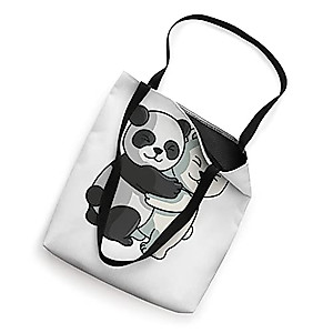 Polar Bear and Panda Bears Hugging for Women Girls Sisters Tote Bag