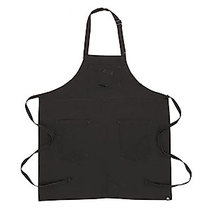 Chef Works Unisex Rockford Bib Apron, Steel Grey, One Size