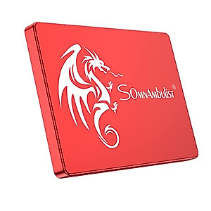 Somnambulist 120GB 240GB 480GB SATA3 SSD Hard Drive 2.5 inch Solid State Drive SSD (Red Dragon-120G)