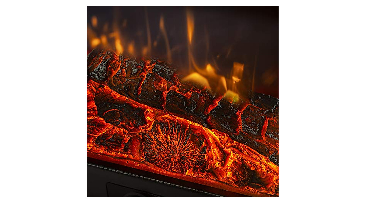 Barton 1500W Electric Fireplace - Efficient & Stylish Heat