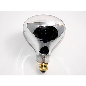 Westinghouse 375W 120V BR40 Clear Heat Lamp Reflector, E26 Base