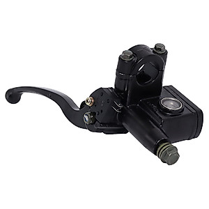 Poweka 7/8" Universal Left Hydraulic Brake Master Cylinder for Motorcyle Kids ATV Quad Moped Pit Dirt Bike 50cc 70cc 90cc 110cc 125cc 150cc 200cc 250cc GY6 Engine with Handle Lever