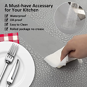 Large Silicone Heat Resistant Mat 78.7” x 15.7”, Nonslip Silicone Mats for Kitchen Counter, Countertop Protector, Nonstick Waterproof Craft Mat Table Placemat, Gray