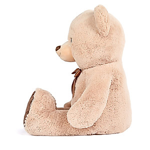 Tezituor Giant Teddy Bear Big Stuffed Animal Stuffed Bear Soft Plush Teddy Bear 41'' Large Bears for Kids on Baby Shower, Valentine's Day, Christmas, Birthday