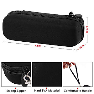 Toothbrush Travel Case Compatible with Oral-B Pro 1000 2000 3000 3500 5000 7500/ for Philips Sonicare ProtectiveClean 4100 6100 5100 6500 7500 Rechargeable Electric Toothbrush (Box Only) -Black