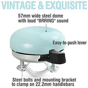 Marque Beach Cruiser Bike Bell (Blue)