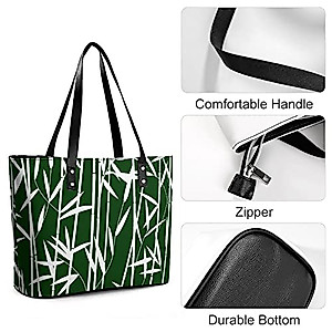 Womens Handbag Leaves Leather Tote Bag Top Handle Satchel Bags For Lady