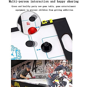 ONOTEC Multi Game Table, 4-in-1 Combo Game Table w/Soccer, Billiard, Slide Hockey, Wood Foosball Table, Perfect for Game Rooms, Arcades, Bars, Parties, Family Night