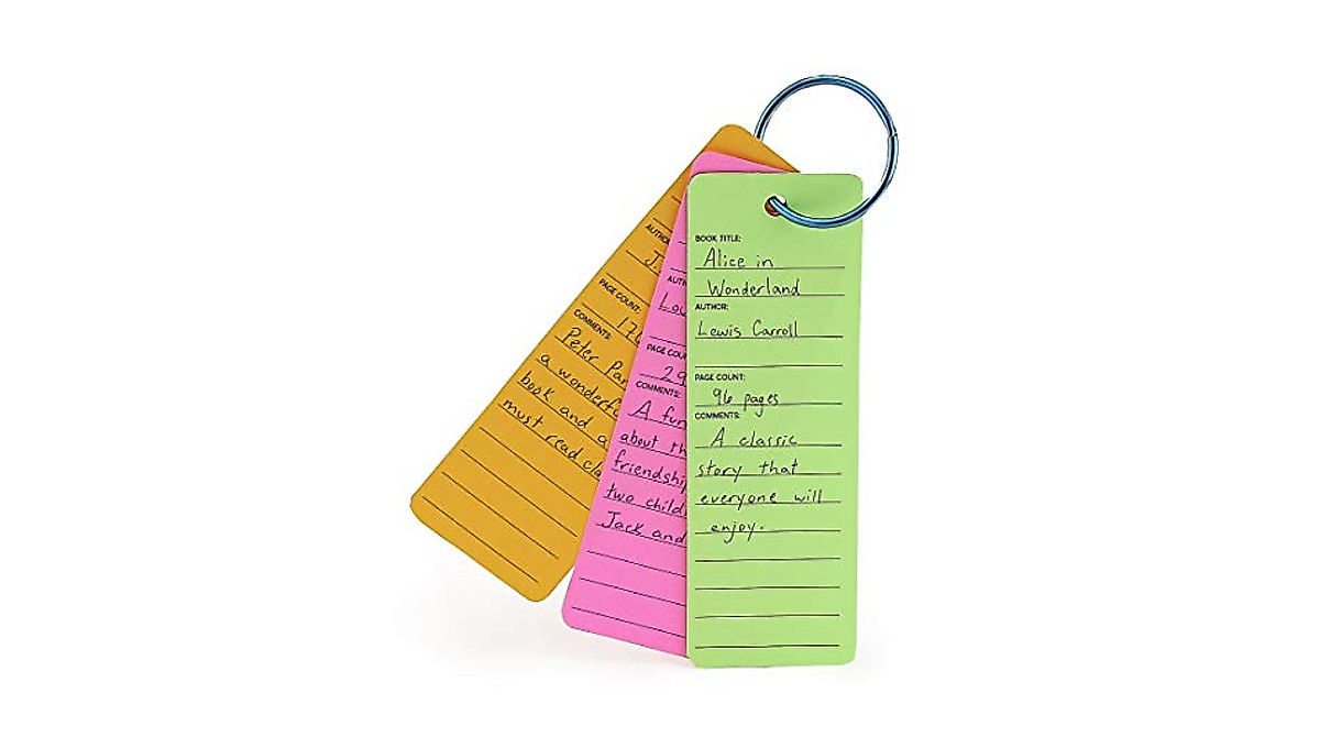 Hygloss Book Buddies Reading Log Bookmarks - 100 Pack