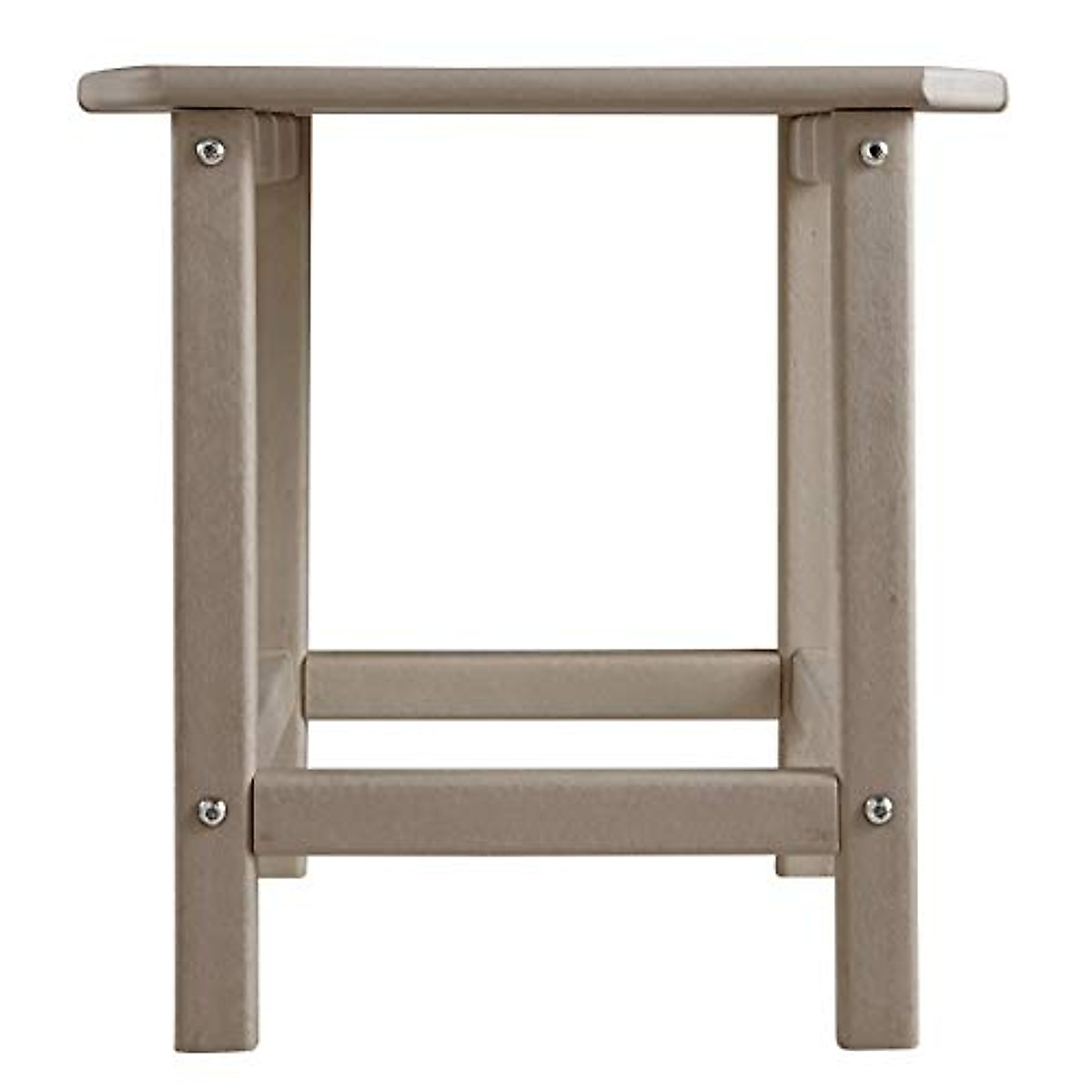 Signature Design by Ashley Sundown Treasure Outdoor Patio HDPE Weather Resistant End Table, Brown