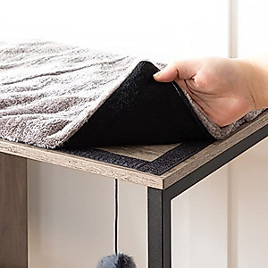 HOOBRO Wooden Cat Tree, Versatile Cat Tower with Scratching Post, Cat Hammock and Food Bowls, 4-Tier Pet House for Indoor Cats, Multi-Cat Families, Greige BG34MZ03