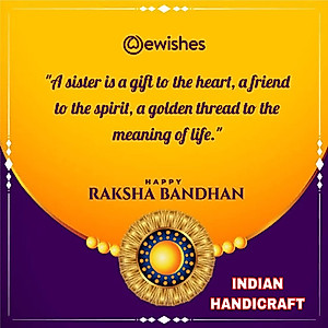 INDIAN HANDICRAFT Rakhi for brother Rakhi Set Designer Rakhi Brother and sister Send Rakhi to USA Rakhi Designer Rudraksha Rakhi