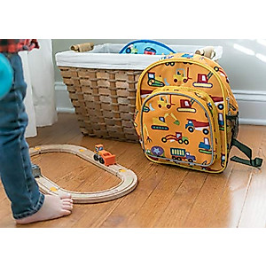 Wildkin 12-Inch Kids Backpack for Boys & Girls, Perfect for Daycare and Preschool, Toddler Bags Features Padded Back & Adjustable Strap, Ideal for School & Travel Backpacks (Under Construction)