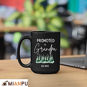 MIANPU Promoted To Grandparents 2023, Grandma And Grandpa Announcement Gifts, Pregnancy Announcement For Grandparents, Grandparent Mug Set, Grandparents Baby Announcement, 15oz