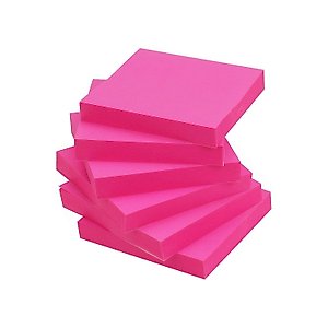 Early Buy Sticky Notes 3x3 Self-Stick Notes Rose Red Color 6 Pads, 100 Sheets/Pad