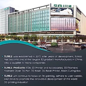 SUNLU 3D Printer Filament 1.75mm, Neatly Wound 3D Printing Filament, +/- 0.02 mm Dimensional Accuracy, Fits Most FDM Printers, 1kg Spool, Transparent PLA