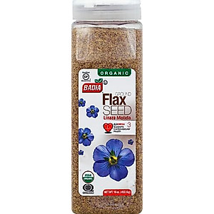 Badia Organic Flax Seed, Ground, 16-Ounce