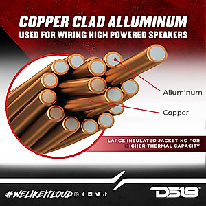 DS18 SW-16GA-1000RB 16-Gauge 1000-Feet Speaker Wire Ultra Flex CCA Red and Black (1000 FT / 304.8 Meters) Speaker Cable for Audio Applications