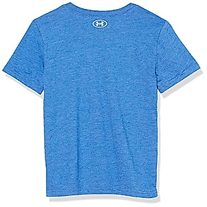 Under Armour Boys' Elite Short Sleeve T-Shirt, Stylish Crew Neckline & Fuller Cut for Complete Comfort, Ultra Blue SP22, 4