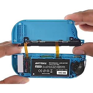 Batmax 2Pcs HAC-006 Li-ion Joy-Con Battery Replacement for Nintendo Switch Joy-Con HAC-015, HAC-016 Left & Right Joy Con