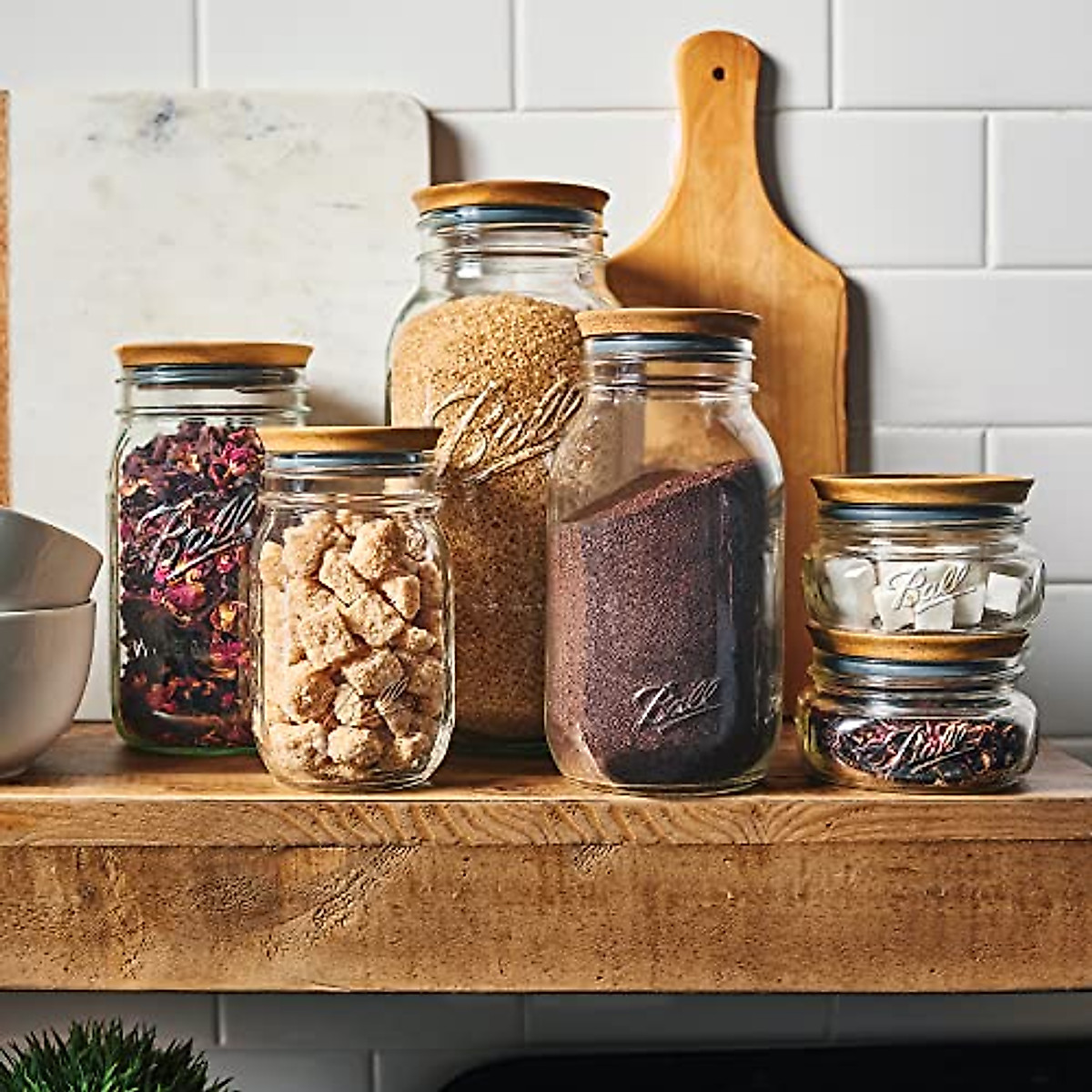 Ball Jar Wooden Storage Lids