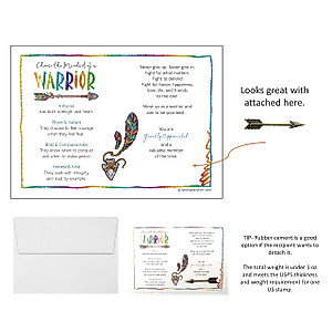 Smiling Wisdom - Bulk 40 Gift Sets - 4 Different Sets of 10 - Quarterly Gifts - Encouraging Praising Employee Volunteer Student Appreciation Cards Envelopes - 120 Pcs - Storm Puppy Warrior Light