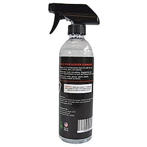 Flawless Screen Cleaner Spray with Microfiber Cleaning Cloth for LCD, LED Displays on Computer, TV, iPad, Tablet, Phone, and More (Single)