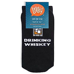 I'd Rather Be Drinking Whiskey Socks - Unique Whiskey Gift for Men Who Have Everything - Unisex One Size