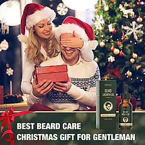 RNEKFA Beard Growth Oil With Biotin Caffeine Natural Beard Growth Serum for Men Promote Hair Regrowth Full Longer Thick Masculine Facial Hair Treatment Care 30ml