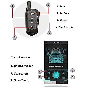 Keyless Entry for Car with Open Trunk Car Search Remote/App Control Fits for 95% DC12V Compact, Sedan, Coupes, SUVs