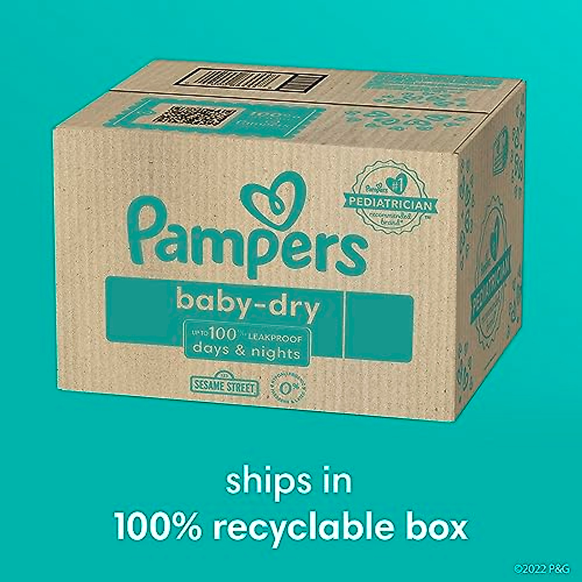 Diapers Size 1, 252 count - Pampers Baby Dry Disposable Diapers