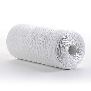 Hydronix SWC-45-1050 Universal Whole House Sediment String Wound Water Filter Cartridge 4.5" x 10" - 50 Micron
