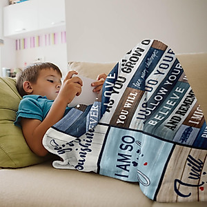XALAZY Gifts For Son Blanket 60"X50", Son Gifts From Mom/Dad, Adult Son Gift Ideas, Birthday Gifts For Son, To My Son Gifts From Mom, Gifts For Son From Mom, Gifts For Adult Son, To My Son Gifts Throw