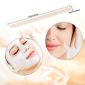 1200Pcs Wooden Wax Sticks Small Wax Spatula Eyebrow Wax Sticks for Hair Removal Eyebrow Lip Nose Brow Wax Applicator Sticks (Slanted Handle)