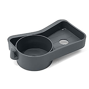 Bestway 58641E Steel Pro MAX Swimming Pool FrameLink System Poolside Drink Beverage Cup Holder Set with Storage Tray and Hook, Gray