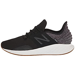 New Balance Men's Fresh Foam Roav V1 Running Shoe, Black/Grey, 11