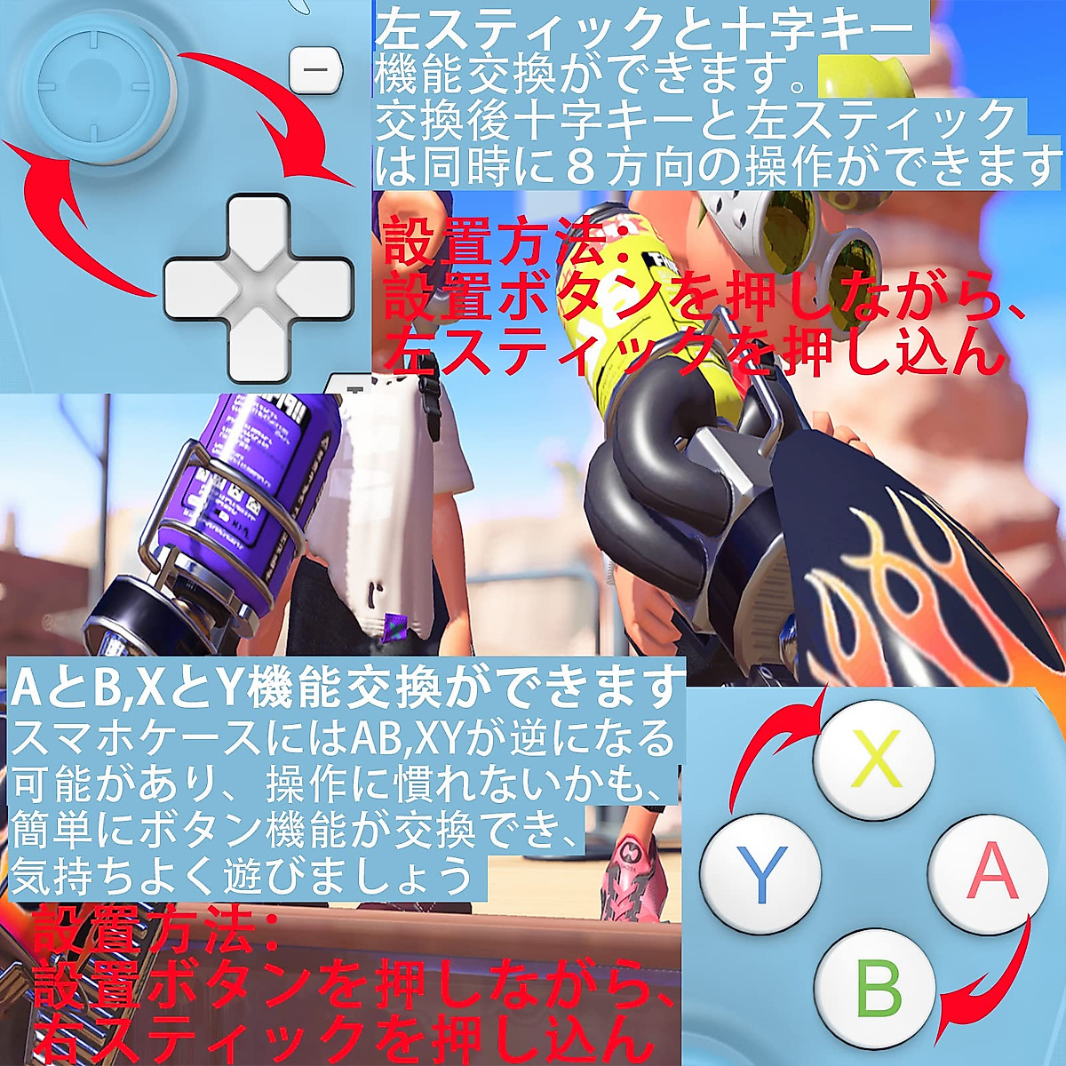 FONLAM Switch Controller Compatible with PC/iOS/Android, Wireless Controller for Nintendo Switch Lite/OLED, Programmable Back buttons, Cross Key is Interchangeable With Left Joystick, Layout of ABXY Can Be Changed, Adjustable Turbo Function/Vibration, Aut