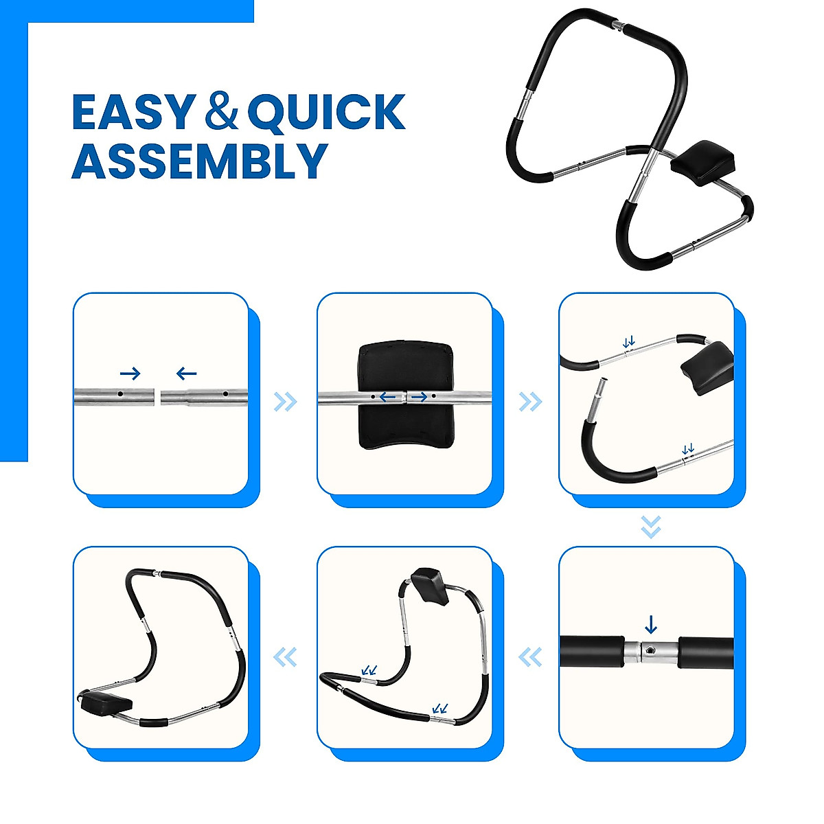 Signature Fitness Ab Mat Trainer Abdominal Machine Exercise Crunch Roller Workout Exerciser