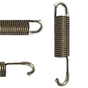 GZsenwo (2 Pieces) 3-5/8" Stainless Steel Replacement Recliner Sofa Mechanism Tension Spring - Long Neck Hook