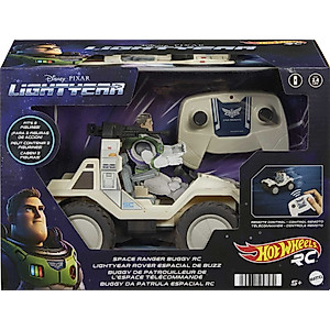 Hot Wheels Mattel Disney and Pixar RC, Remote-Control Lightyear Space Commander UTV for Collectors & Kids