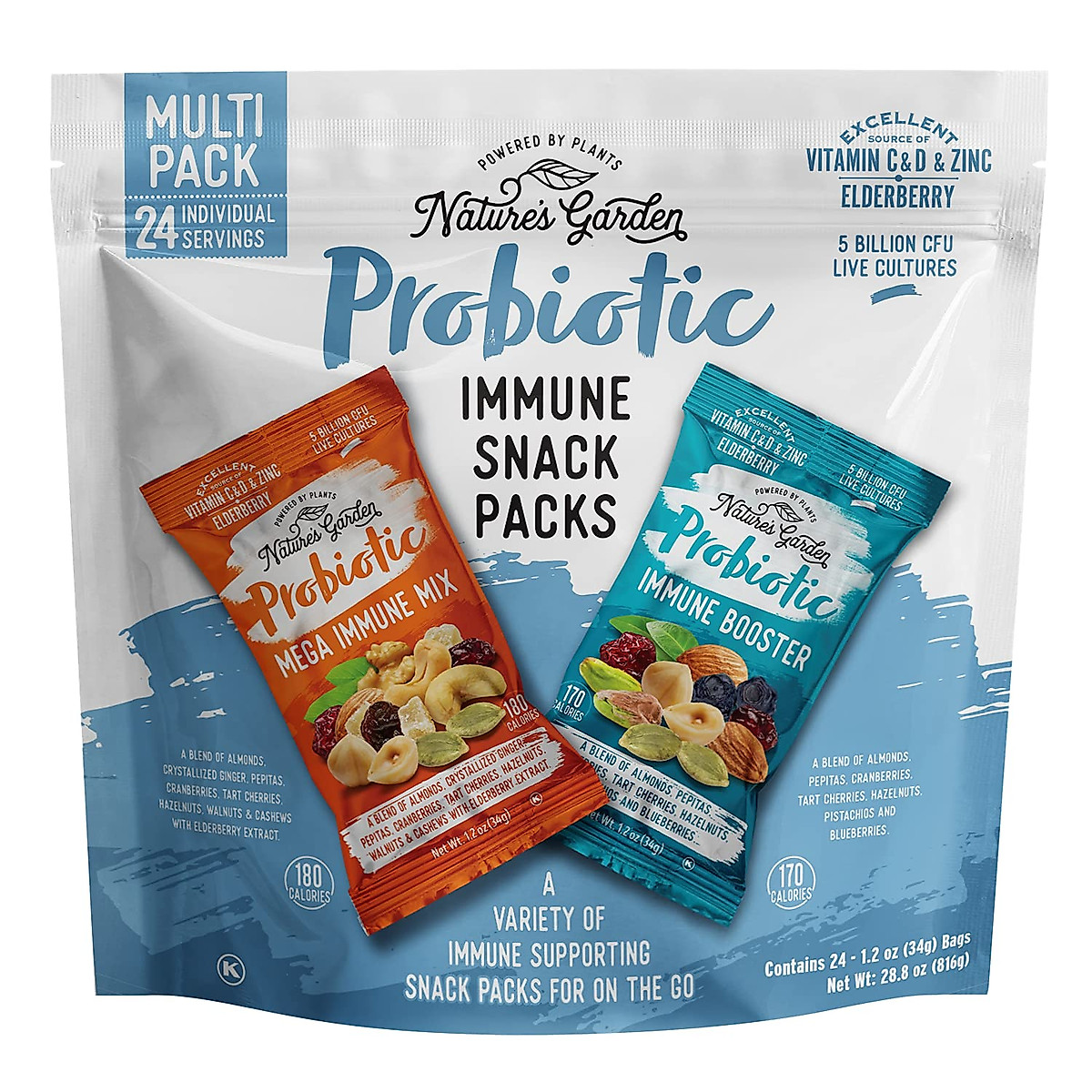 Nature's Garden Probiotic Immune Snack Packs - 28.8 oz.
