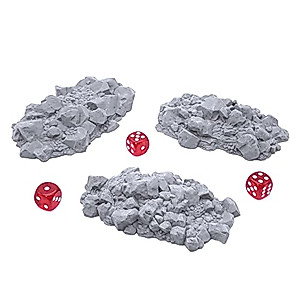 EnderToys Jagged Rocks Scatter by Printable Scenery, 3D Printed Tabletop RPG Scenery and Wargame Terrain 28mm Miniatures