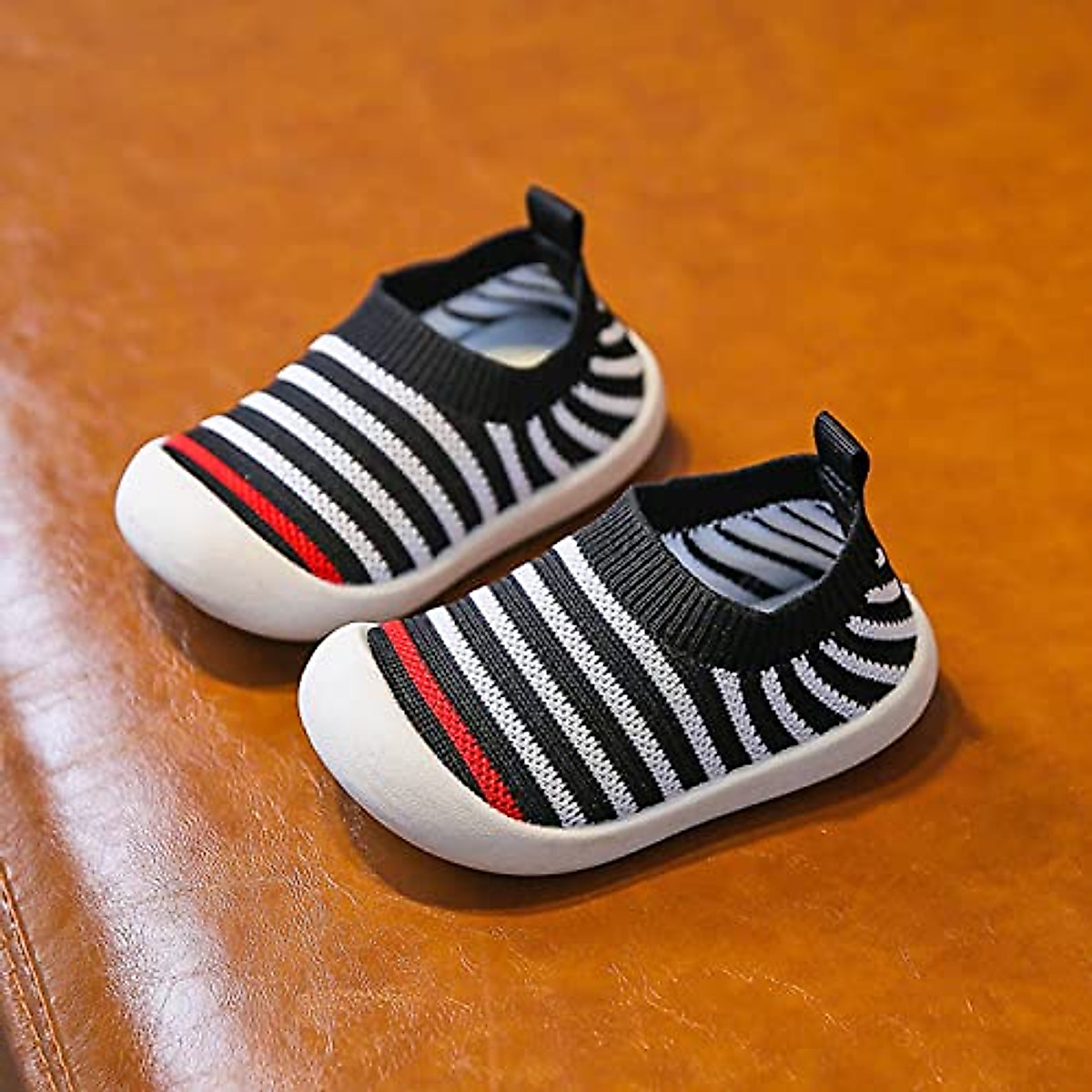 Walking Shoes for Babies Non Slip First Walkers 6 9 12 18 24 Months 1 2 3 4 Years Toddler Boots Girls (Black, 9 Toddler)