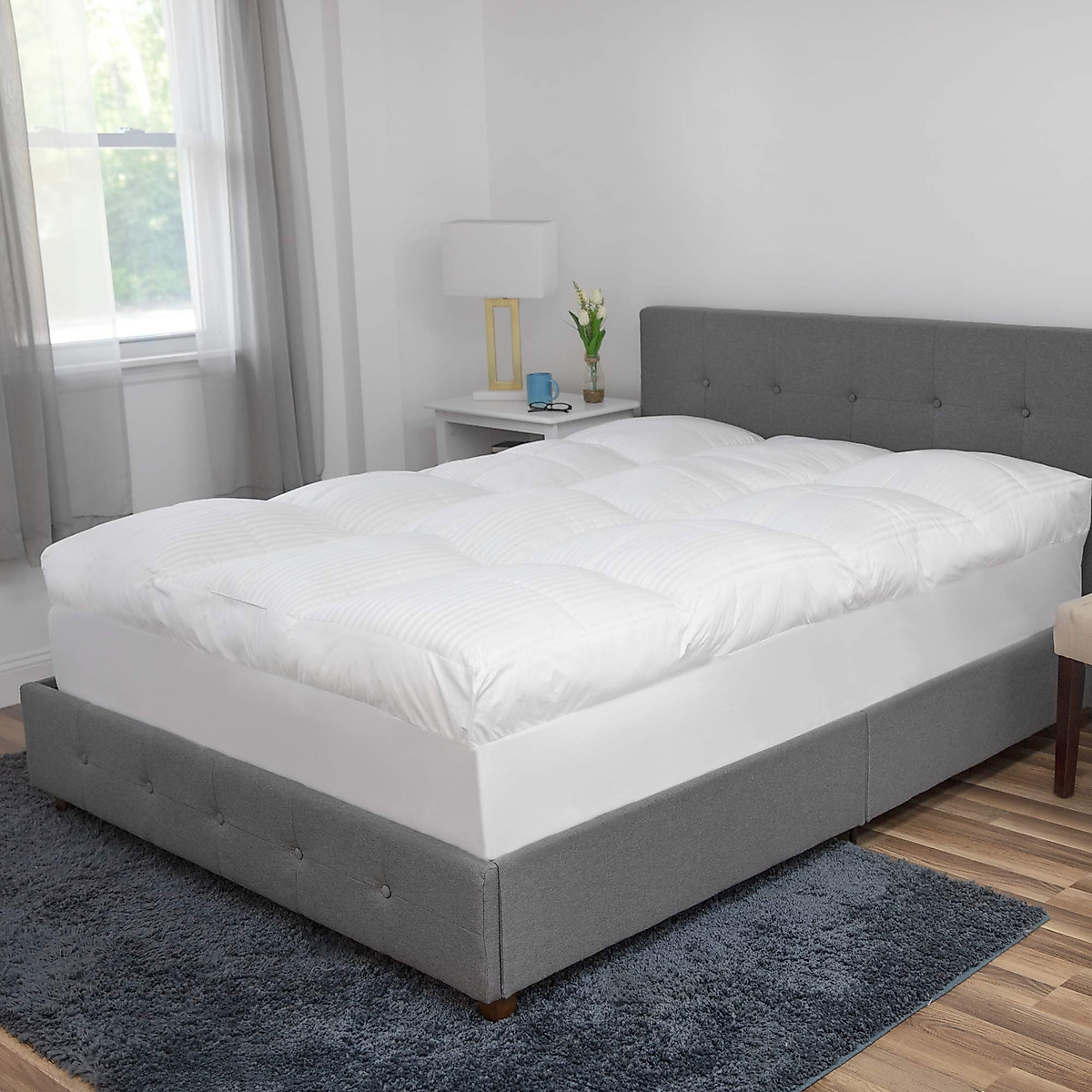 SensorPedic Tencel Mattress Topper, Twin, White