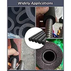 Pipe Insulation Foam Tube - 1" Foam Tubing for AC Unit, Guitar Stands, Exercise Machine Handle and Roof Rack, - 1"(25mm)ID 1-13/32"(43mm)OD - 6Ft