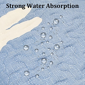 PINVNBY Washable Rabbit Cage Liners, Thickening Guinea Pig Cage Liners Bunny Bedding Small Animals Sleep Pad for Hamster Chinchilla Cats Puppies（27.5“ W x 59” L）