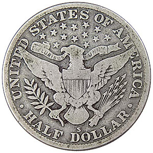 1915 S Barber Half Dollar G Good 90% Silver 50c US Type Coin Collectible